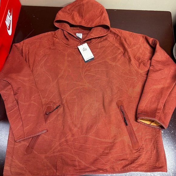 Nike | Shirts | Nike Mens Brown Tech Pack Therma Loose Fit Zipper ...